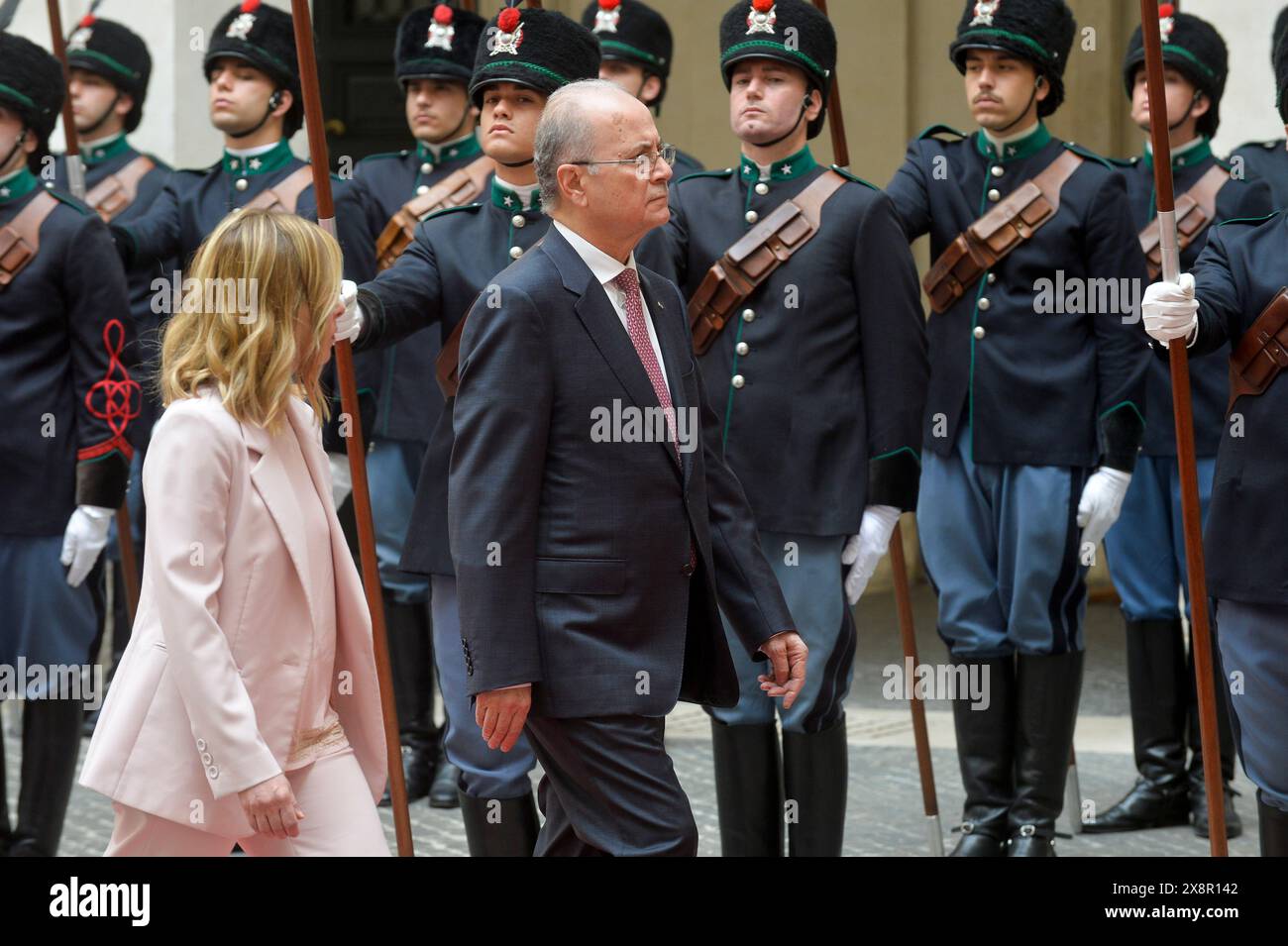 Italy, Rome, May 25, 2024 : Chigi Palace, Prime Minister Giorgia Meloni ...