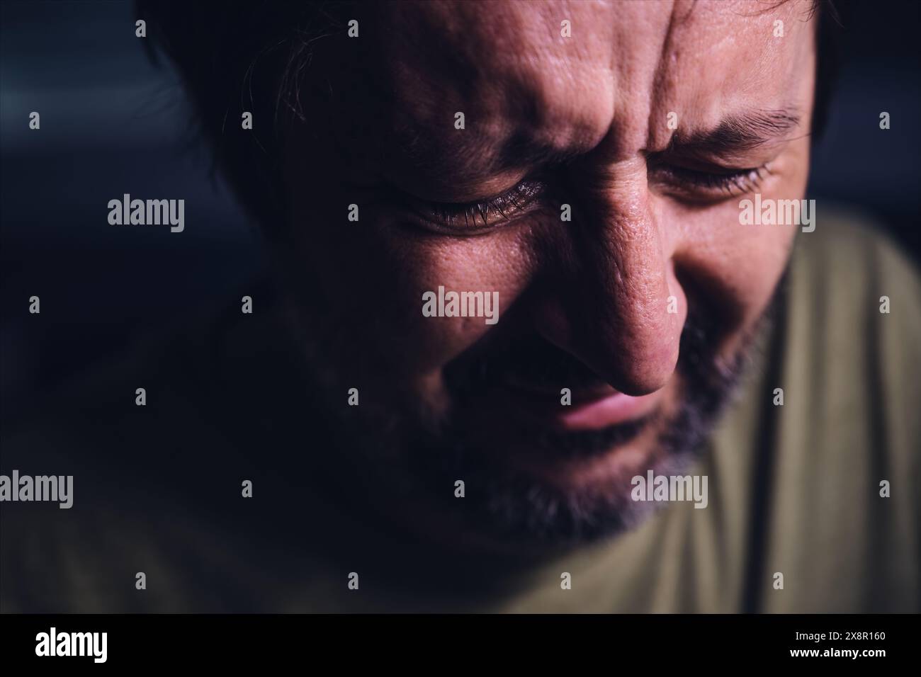 Crying dark hi-res stock photography and images - Alamy