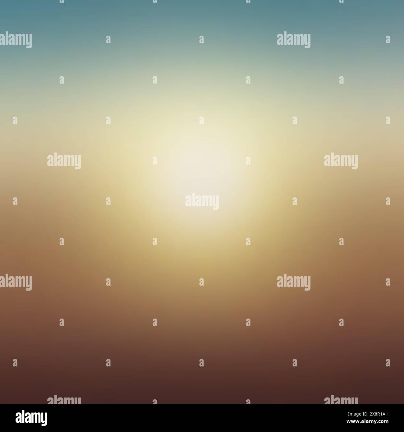 A hazy, blurred depiction of a radiant sun shining brightly in the sky ...