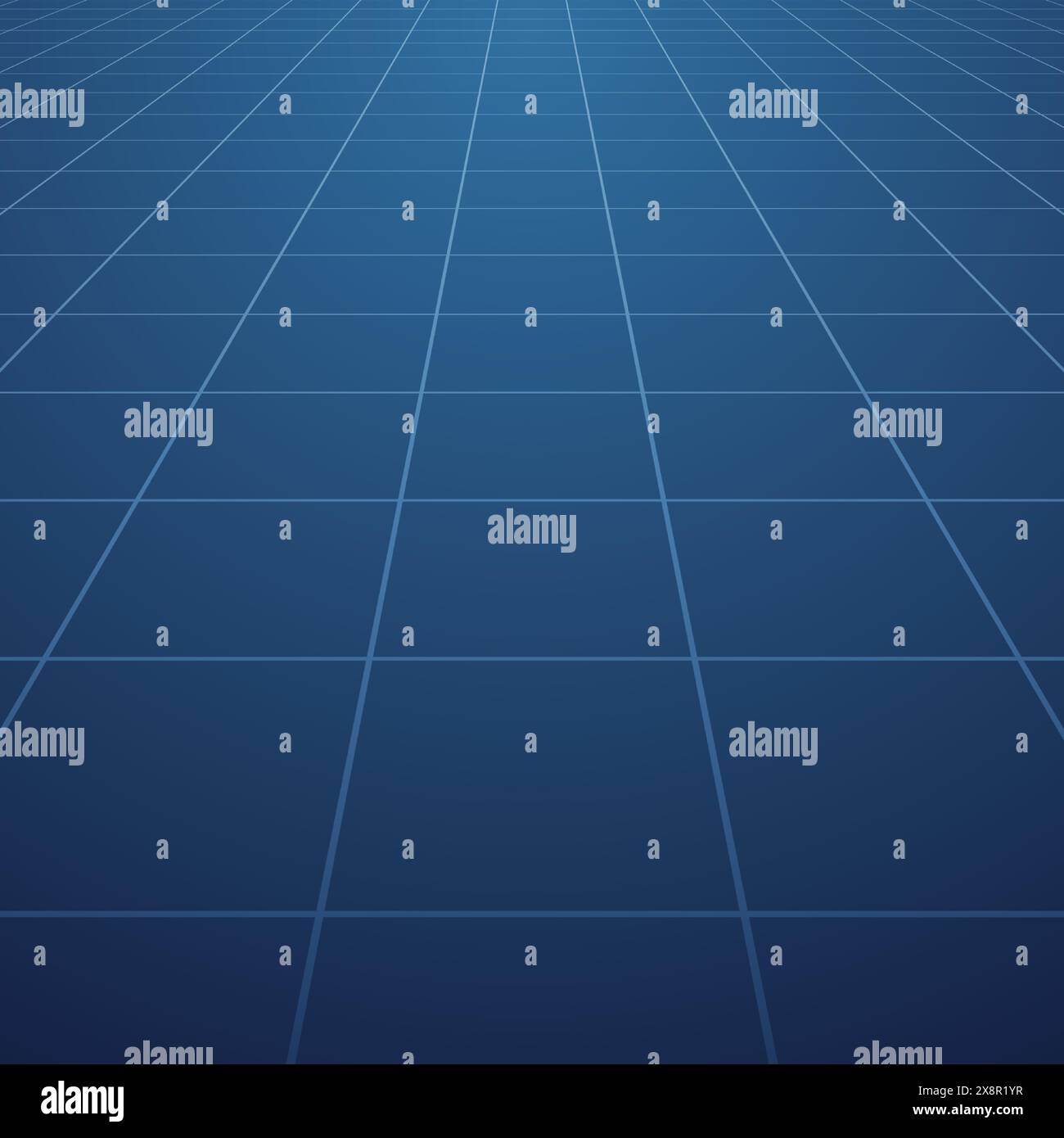 A blue background featuring a precise grid pattern design, creating a ...