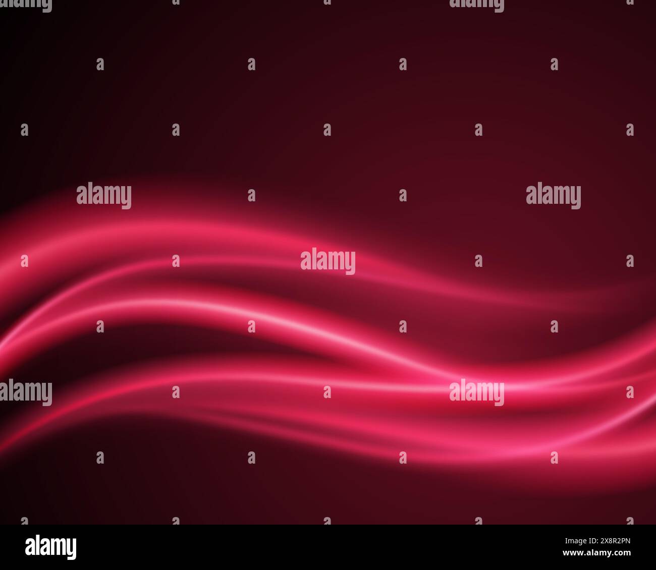 Soft magenta light waves flow horizontally across a dark gradient ...