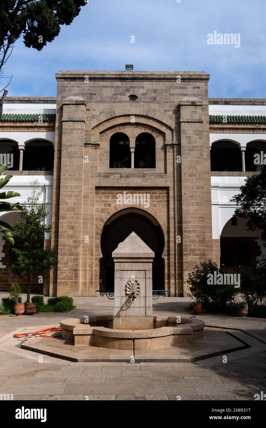 Courtyard of the Mahkama of Pacha in Casablanca, Morocco on 7 October ...