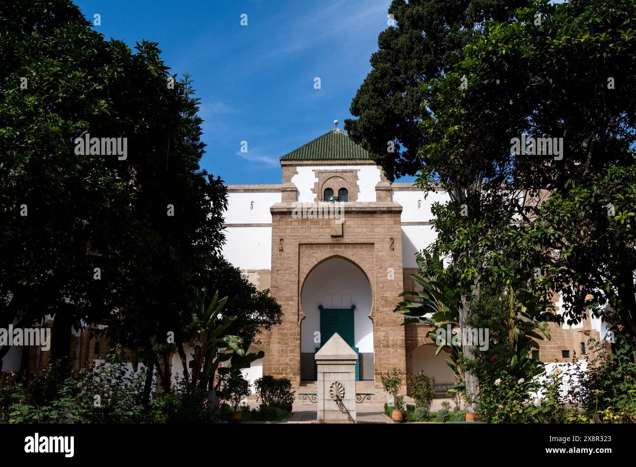 Courtyard of the Mahkama of Pacha in Casablanca, Morocco on 7 October ...