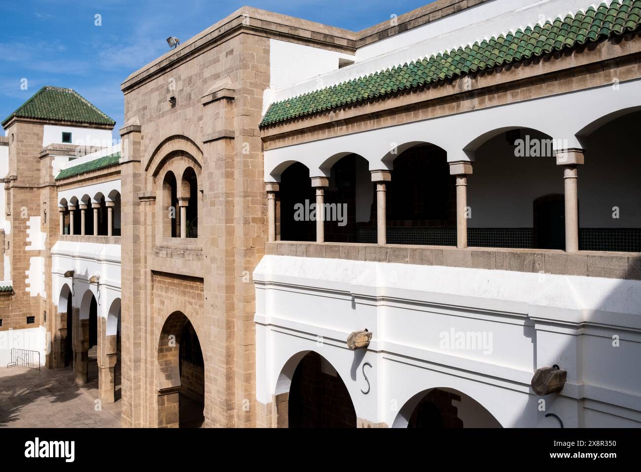 Courtyard of the Mahkama of Pacha in Casablanca, Morocco on 7 October ...