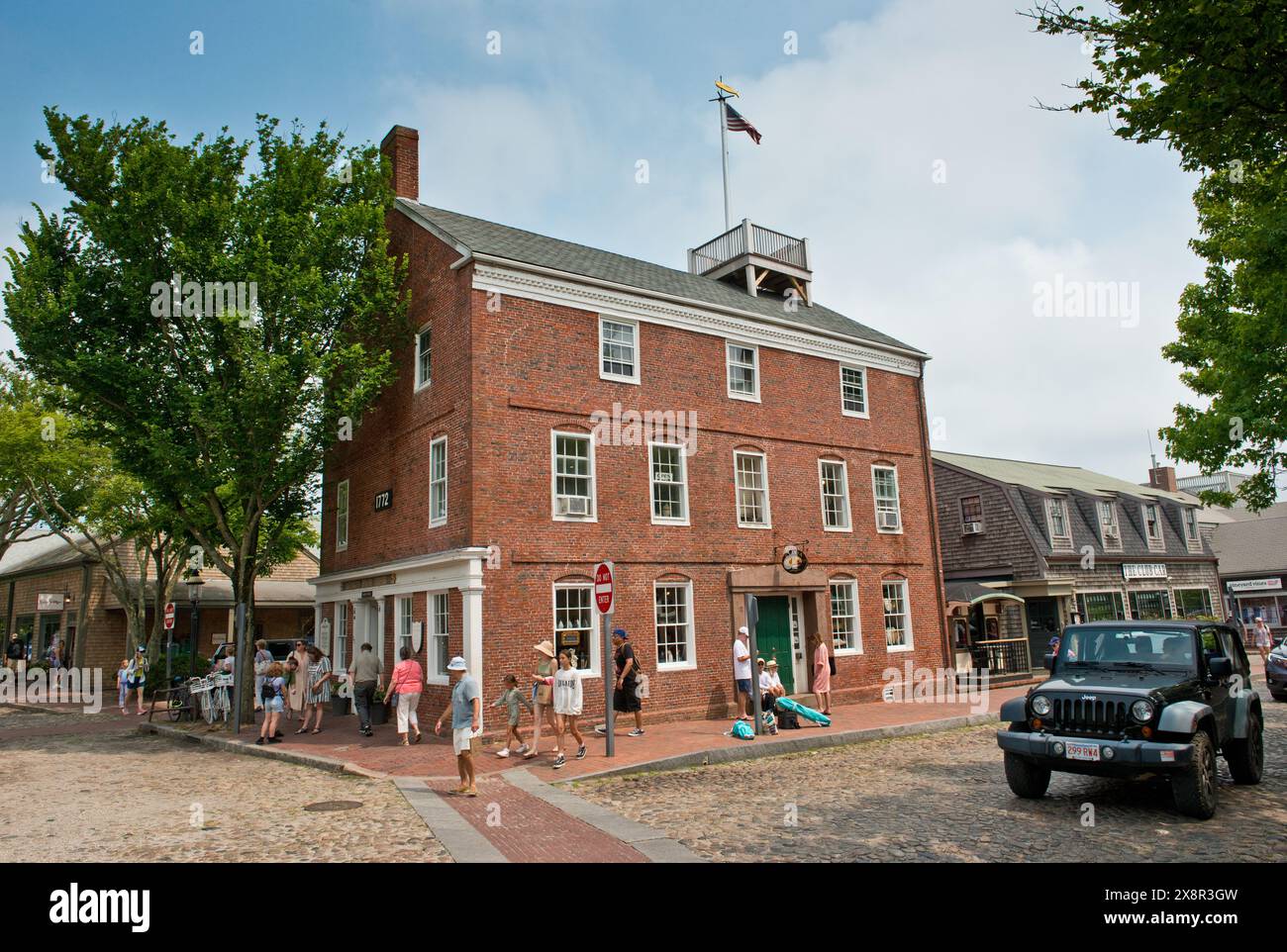 Shops on Main Street. Nantucket Island, Massachesetts, United States of ...