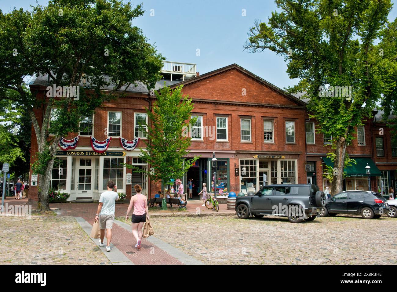 Shops on Main Street. Nantucket Island, Massachesetts, United States of ...