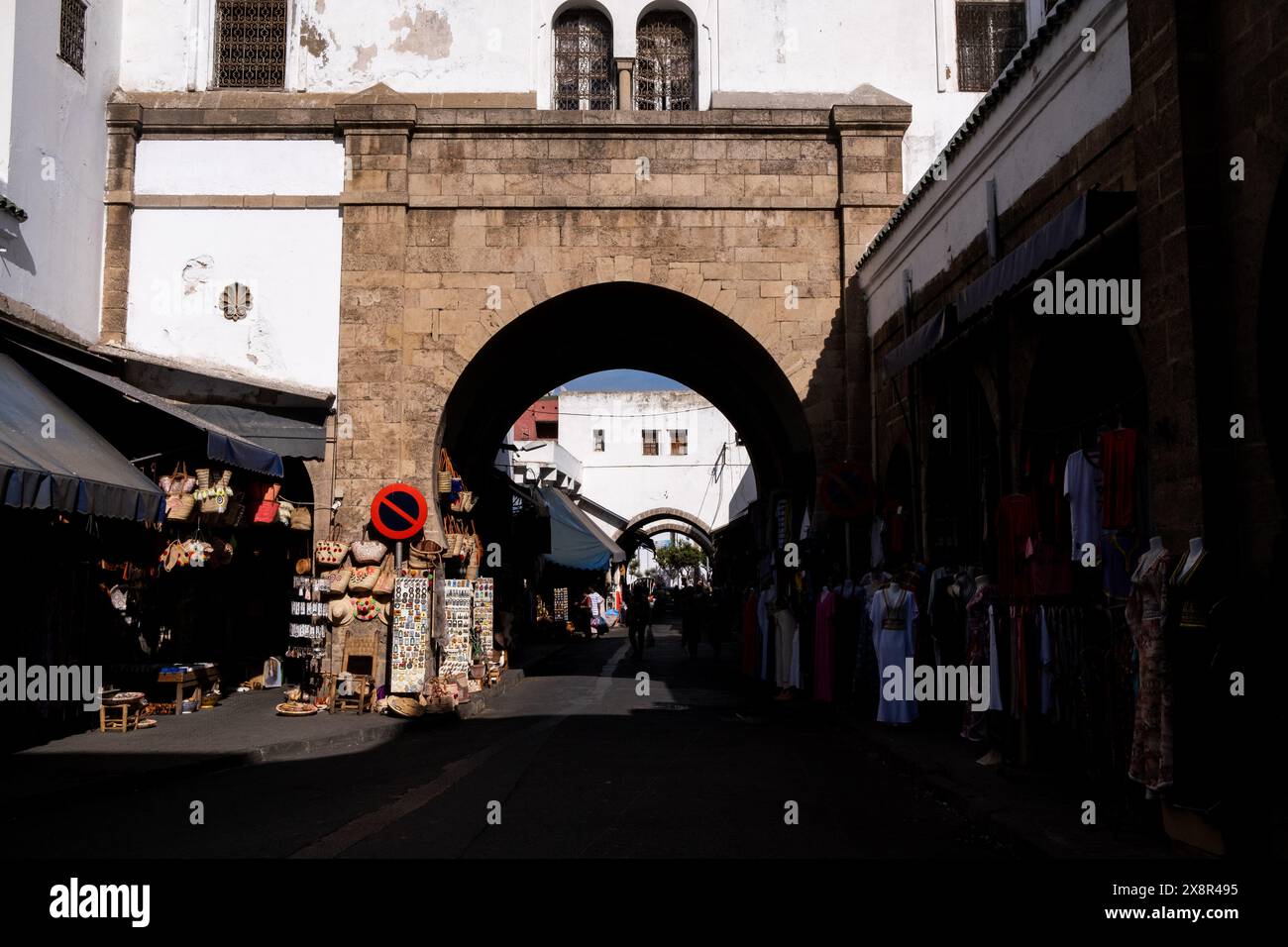 A vibrant market scene in the Habous district of Casablanca, Morocco ...