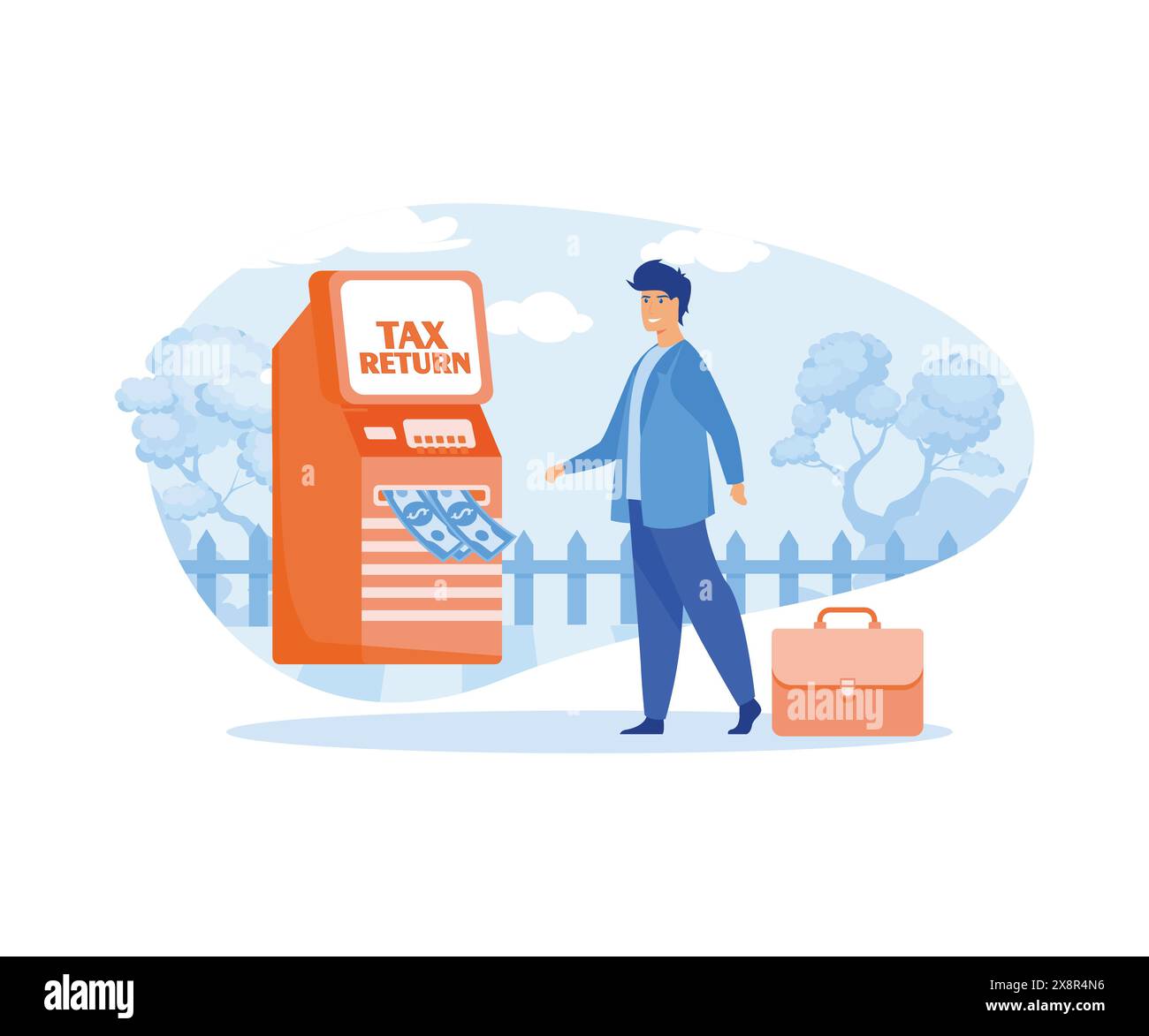 Tax return concept, Concept of tax return, Successful businessman ...