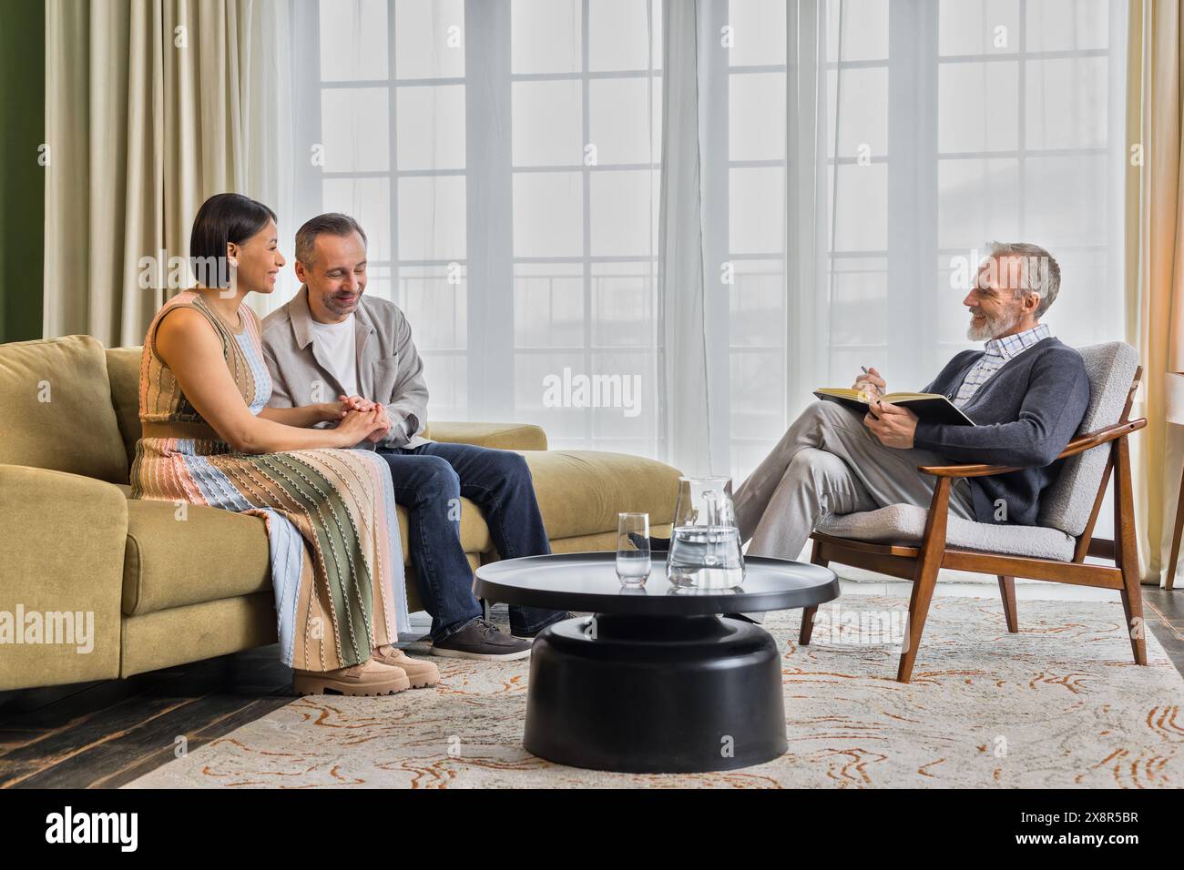 Happy therapy session hi-res stock photography and images - Alamy