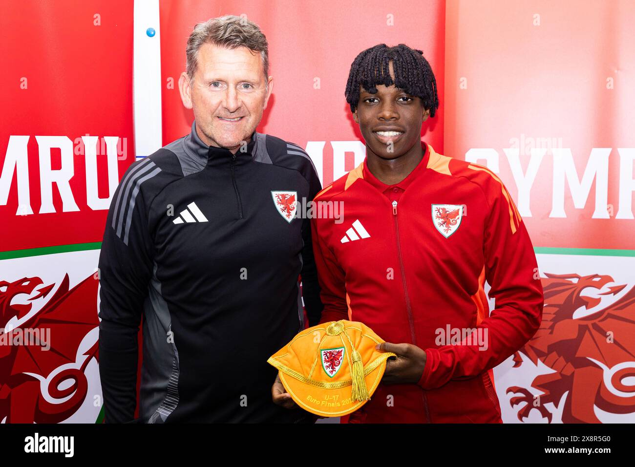 ACHNAS, CYPRUS - 26TH MAY 2024: Ronan Kpakio cap presentation. Cymru ...