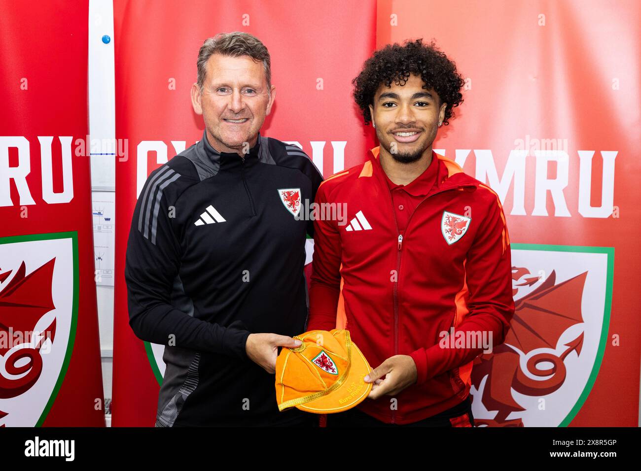 ACHNAS, CYPRUS - 26TH MAY 2024: Elliot Myles cap presentation. Cymru ...