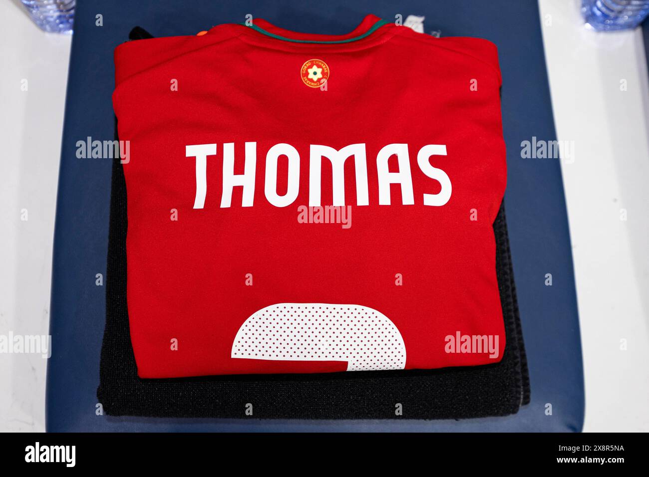 ACHNAS, CYPRUS - 26TH MAY 2024: Jac Thomas shirt. Cymru u17 v Croatia ...