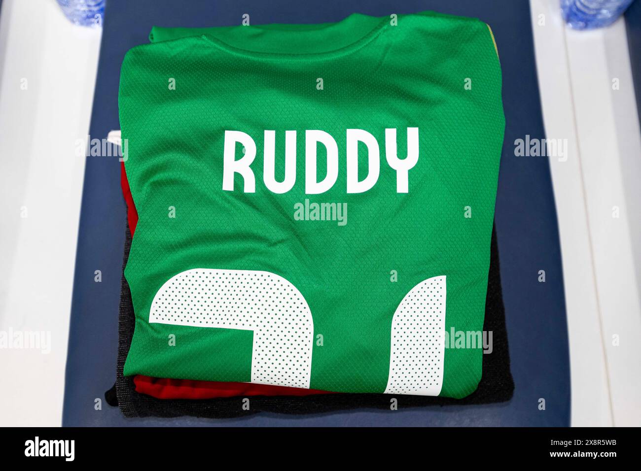 ACHNAS, CYPRUS - 26TH MAY 2024: Jack Ruddy shirt. Cymru u17 v Croatia ...