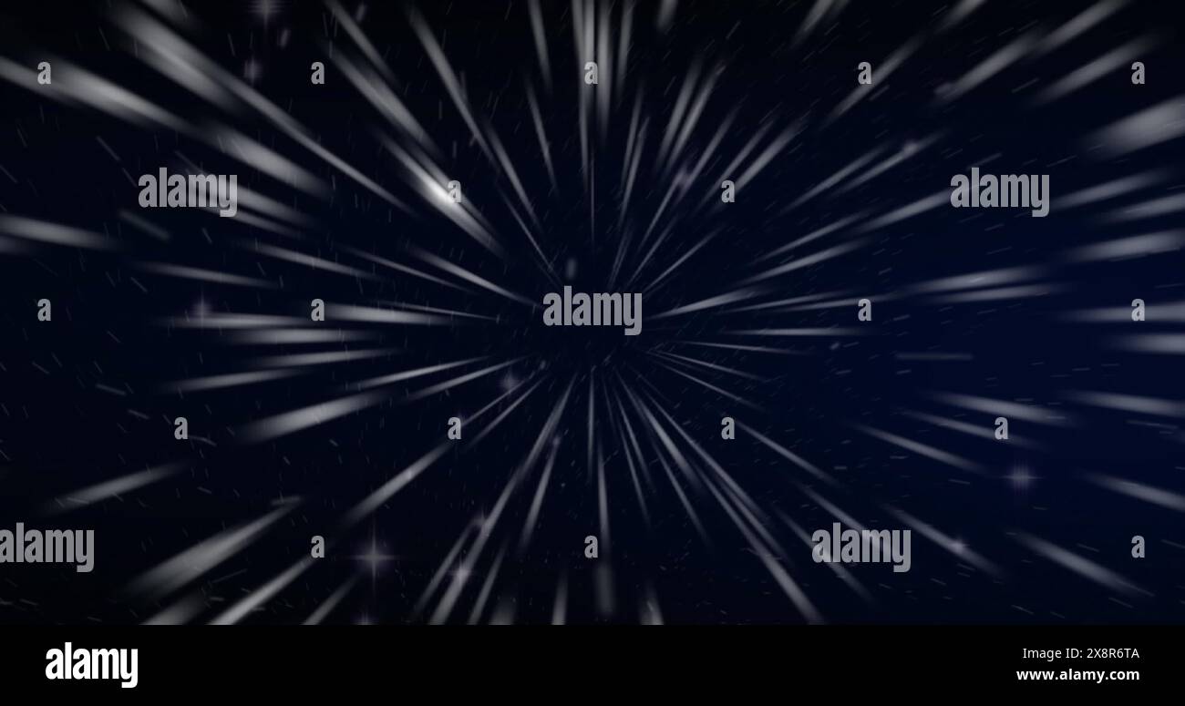 Image of white light trails moving on seamless loop Stock Photo - Alamy