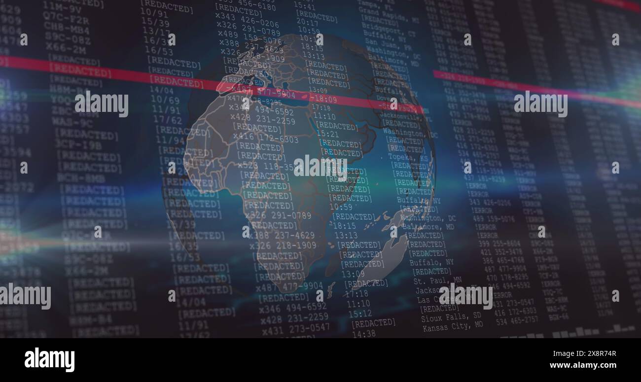 Image of digital data processing and screen Stock Photo - Alamy