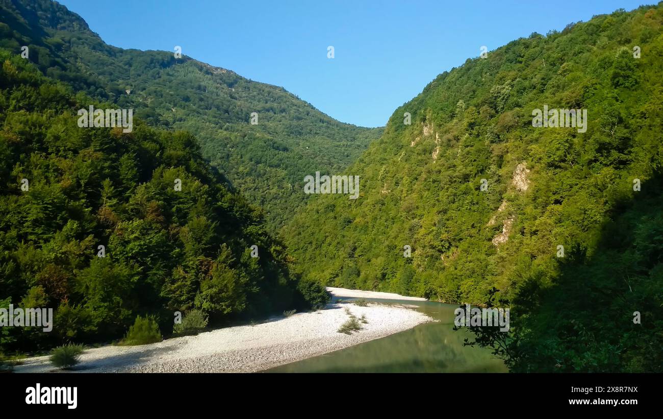 river valley Shala Albania Stock Photo - Alamy