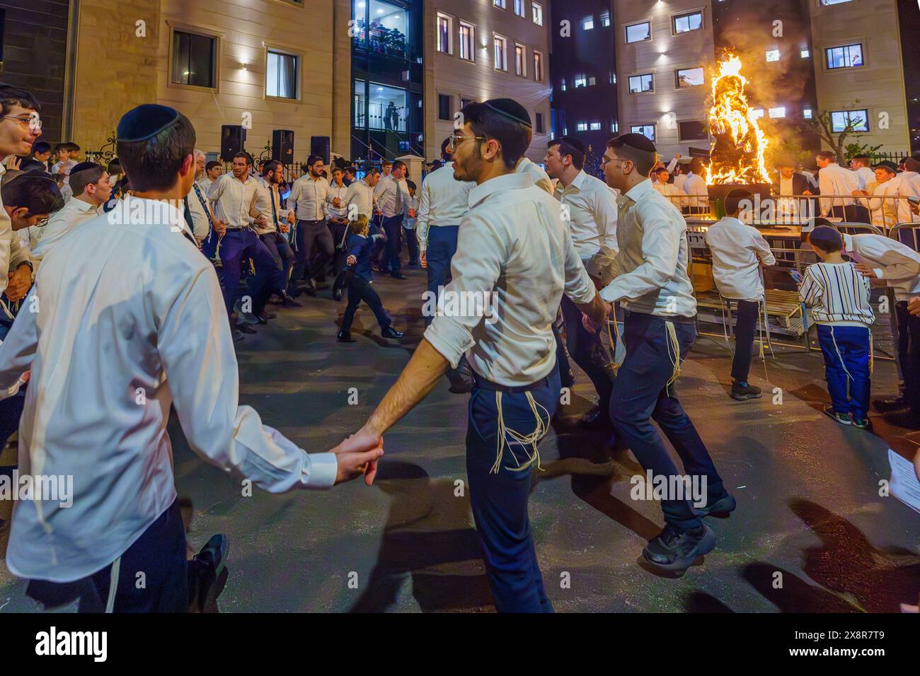 Haifa, Israel - May 25, 2024: Ultra-Orthodox Jews celebrate the Annual ...