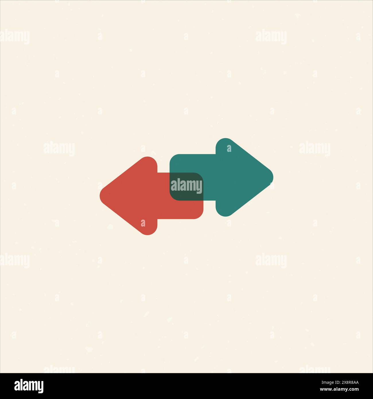 Transfer red green arrows icon for mobile concept and web design. Left ...