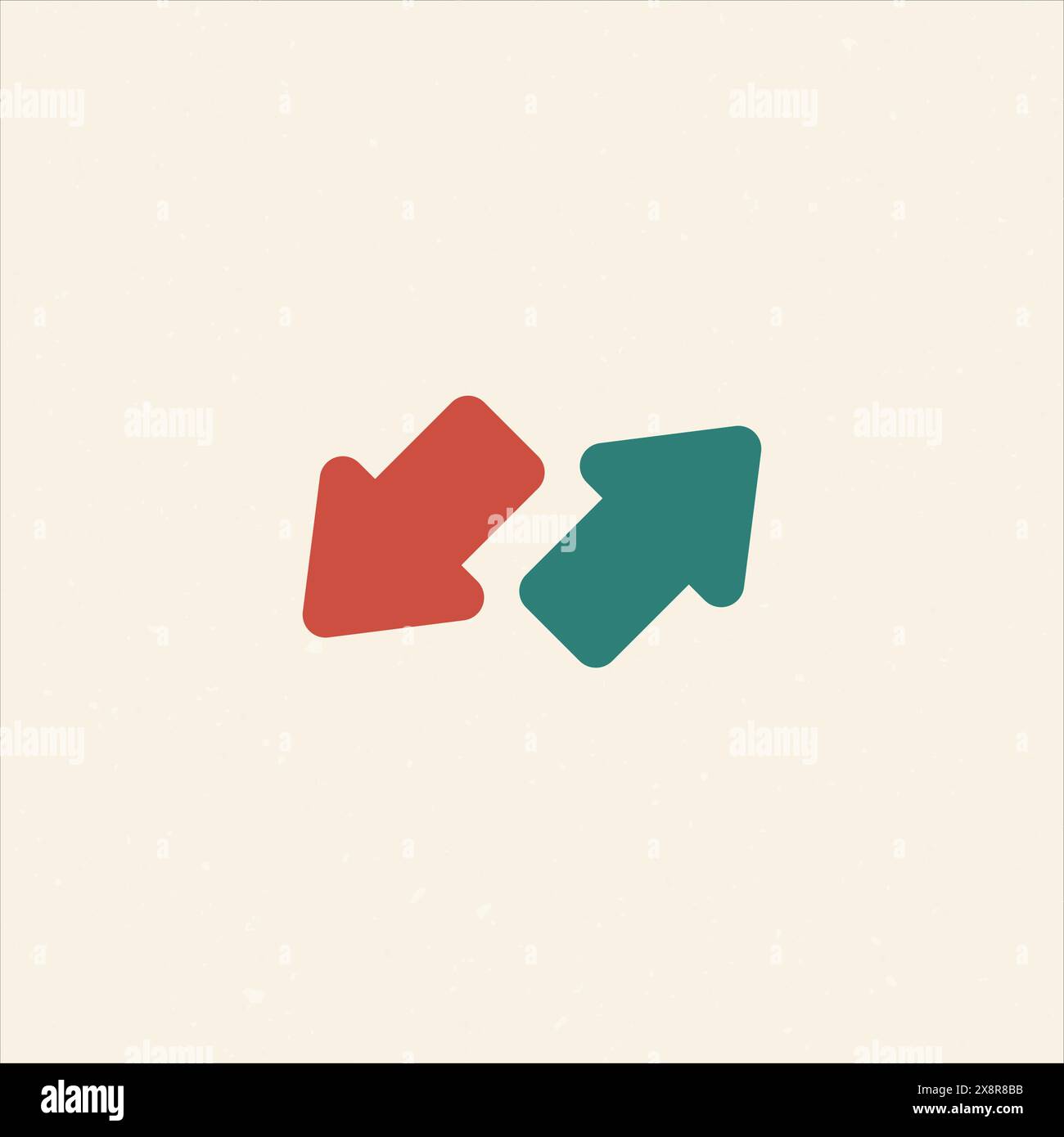 Transfer sync red green up and down arrows icon for mobile concept and ...