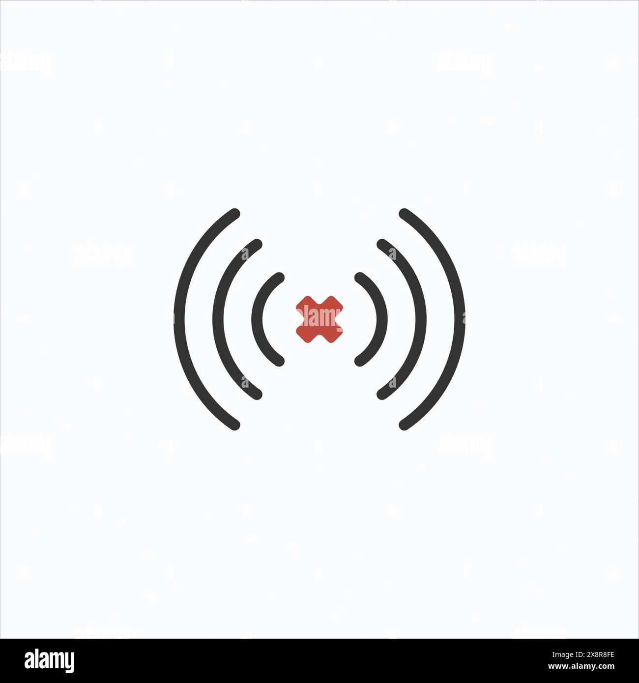 Bad or no Wi-Fi icon. No internet wireless connection. No signal. Stock ...