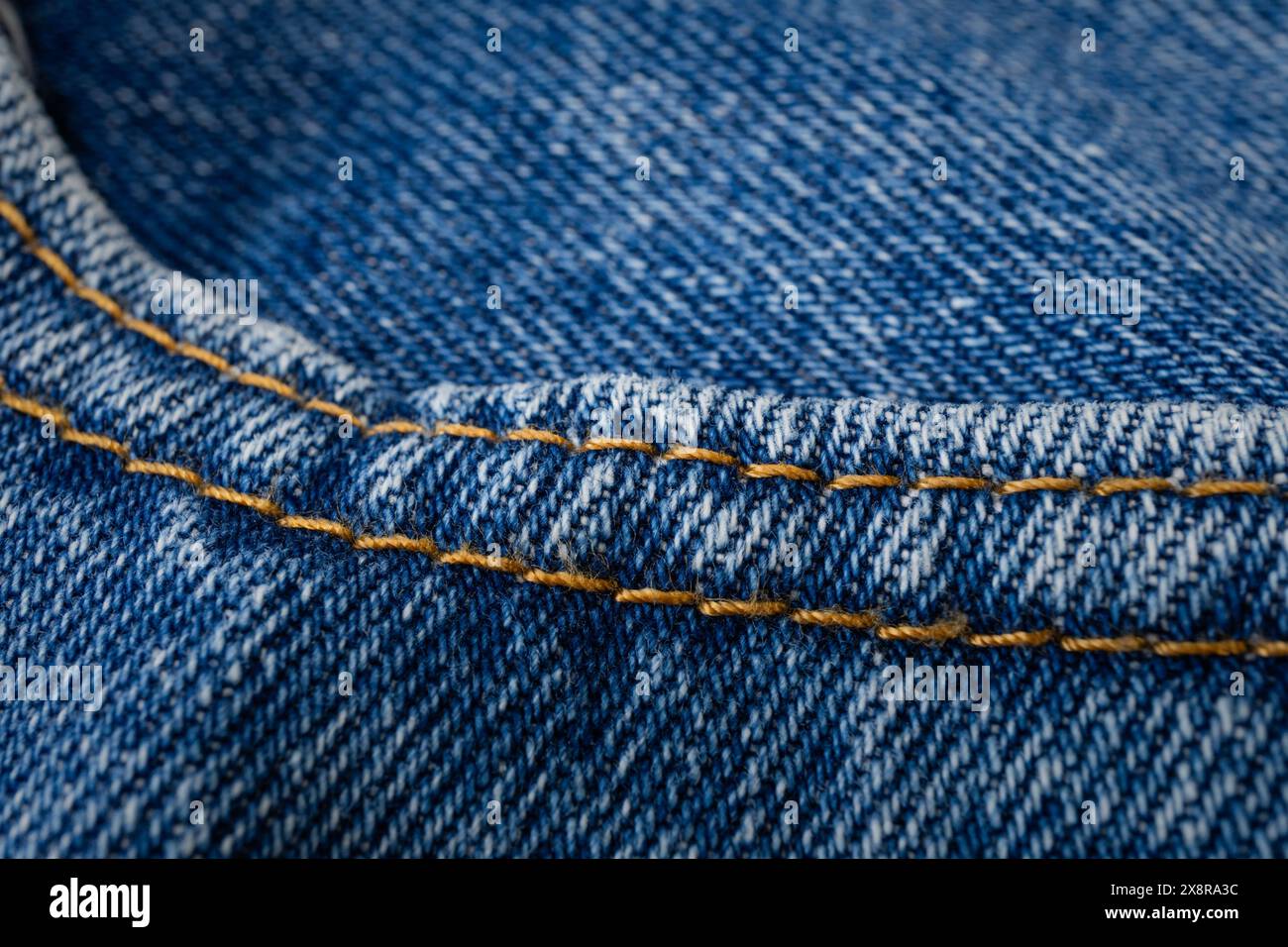 closeup jean fabric texture with stitch backgrounds Stock Photo - Alamy