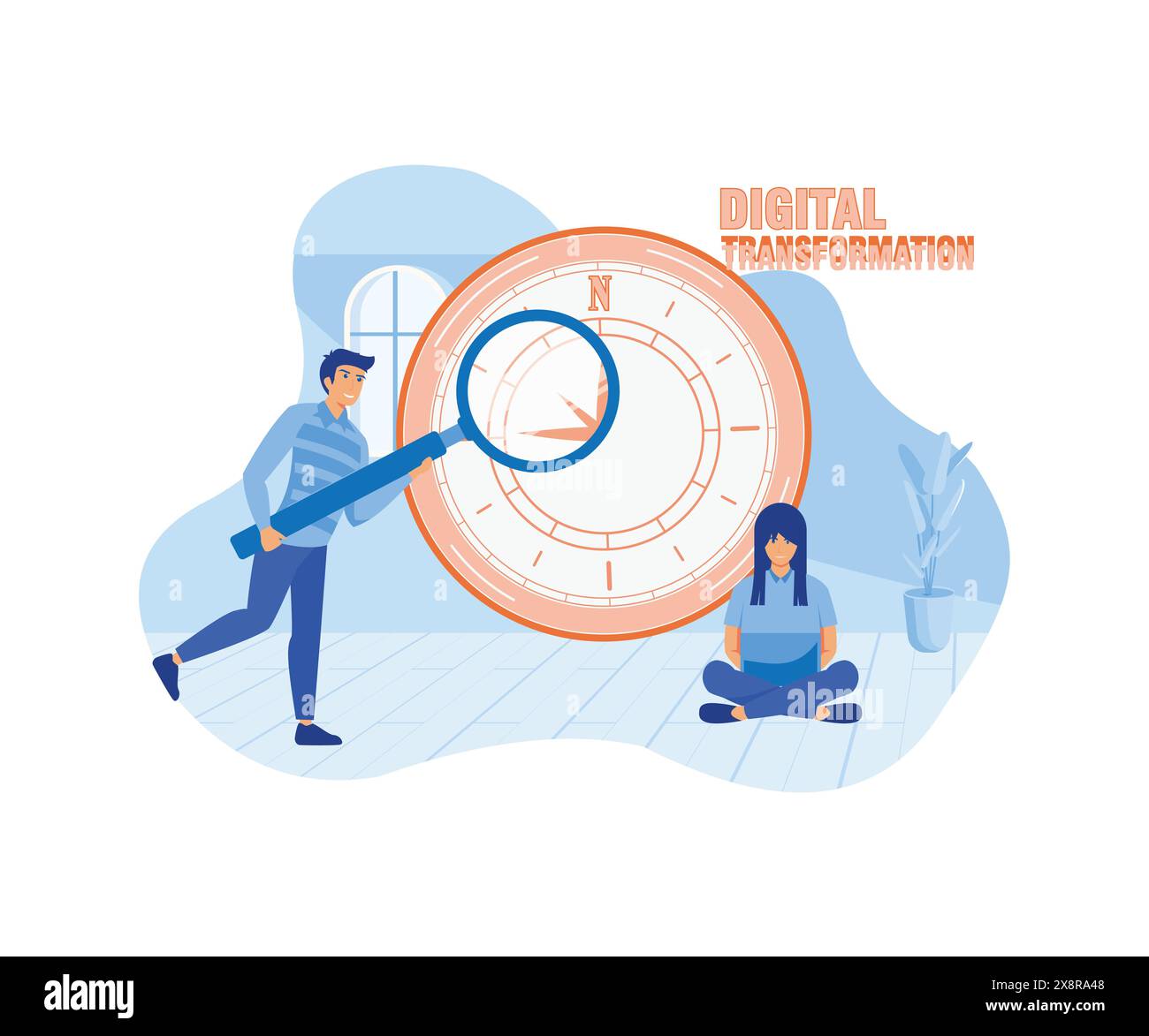 Data Analysis and Digitization Concept, Digital Transformation or Disruption, Financial ...