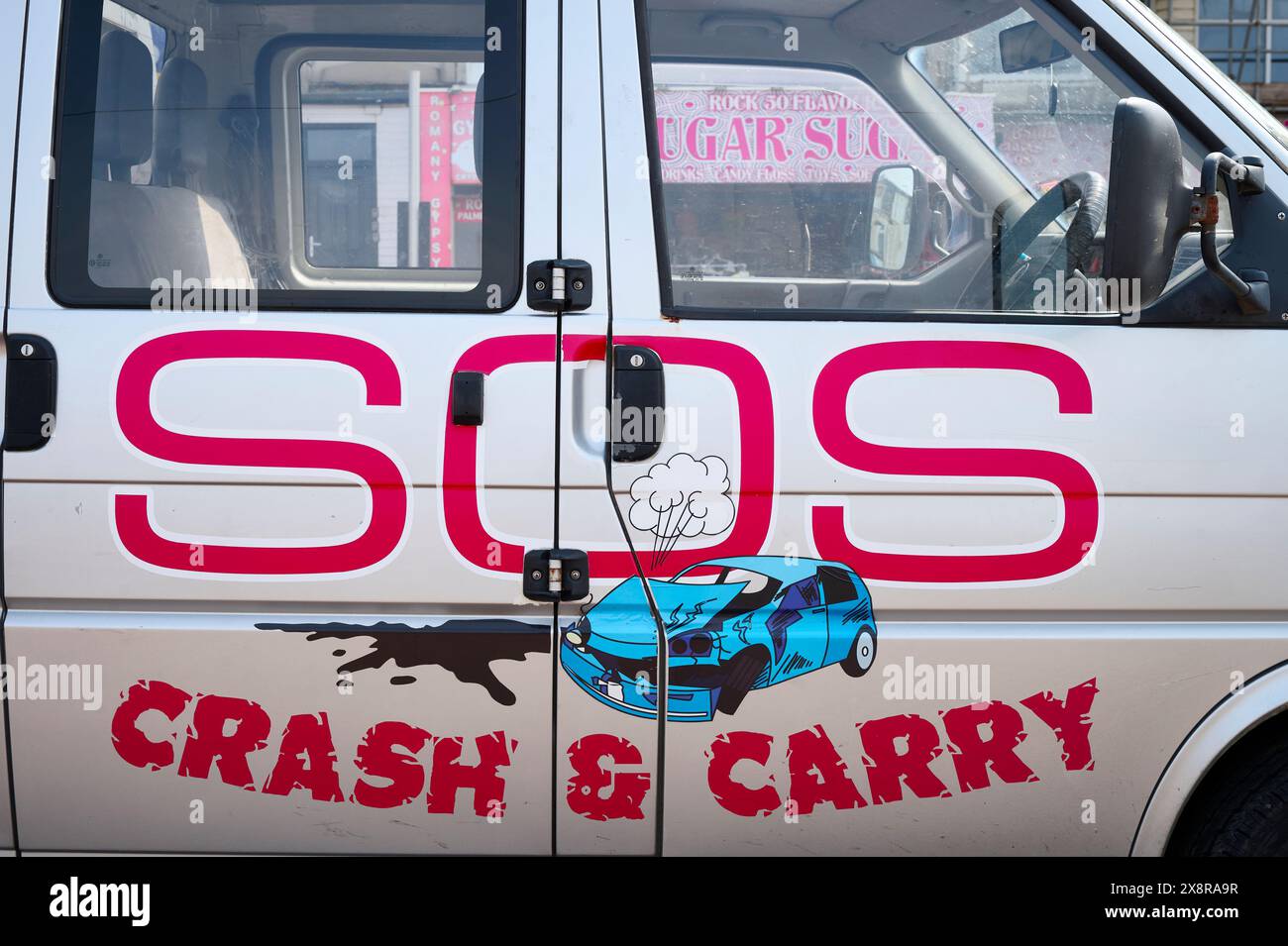 Crash and Carry rescue vehicle parked on road Stock Photo - Alamy