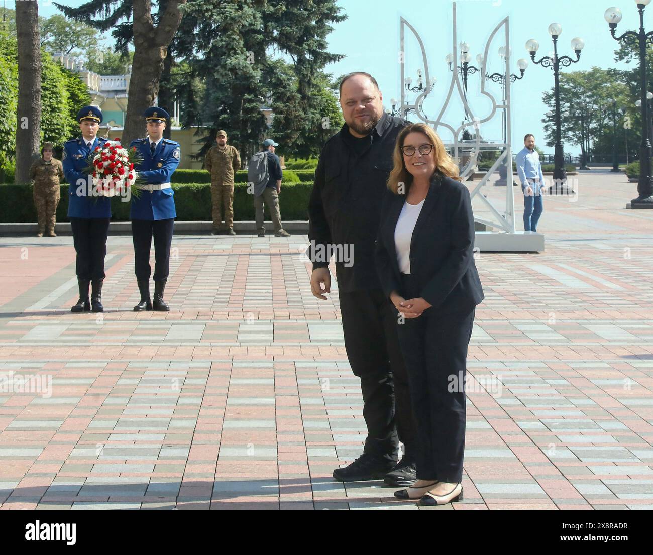 Non Exclusive: KYIV, UKRAINE - MAY 24, 2024 - Chairman of the Verkhovna ...
