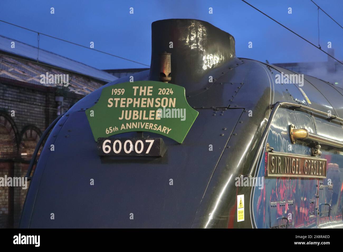 LNER Class A4 Pacific No 60007 Sir Nigel Gresley at Crewe station after ...