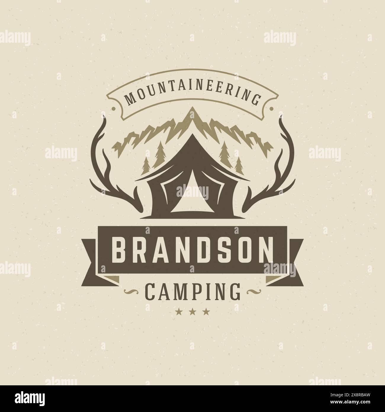 Mountains logo emblem vector illustration. Outdoor adventure expedition ...
