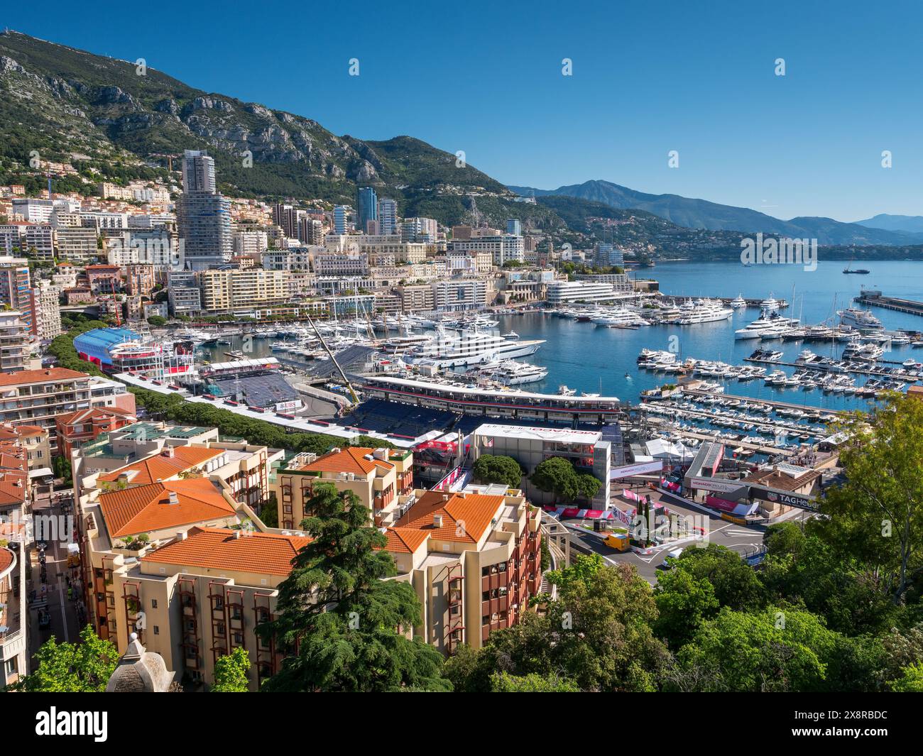 Monte Carlo, Monaco harbour, port Hurcule, South of France Stock Photo ...