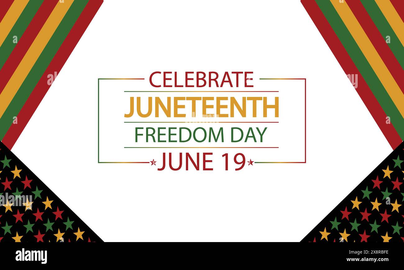 Juneteenth text vector illustration poster hi-res stock photography and ...