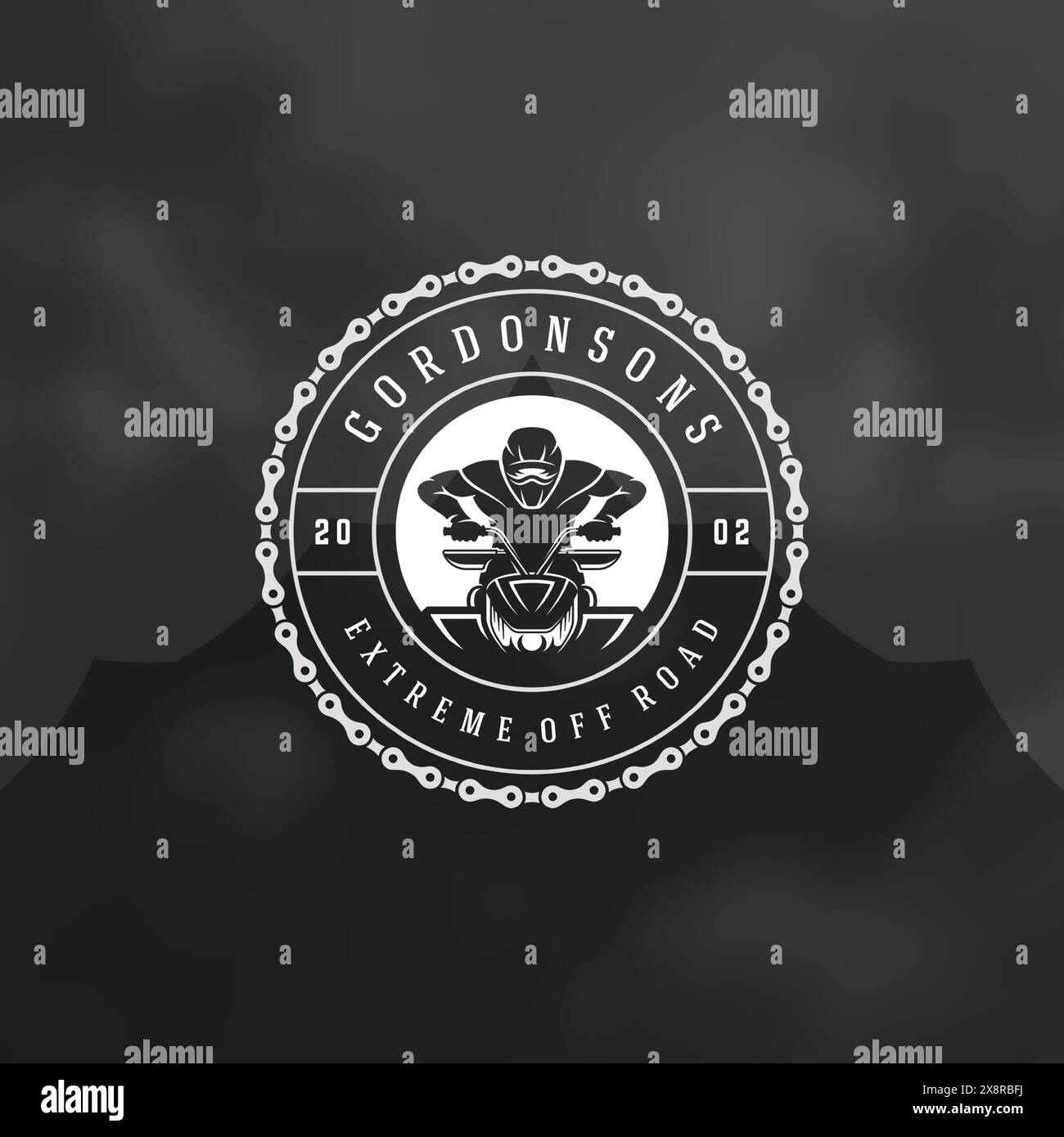 Atv logo emblem vector illustration. Off road mountains expedition ...
