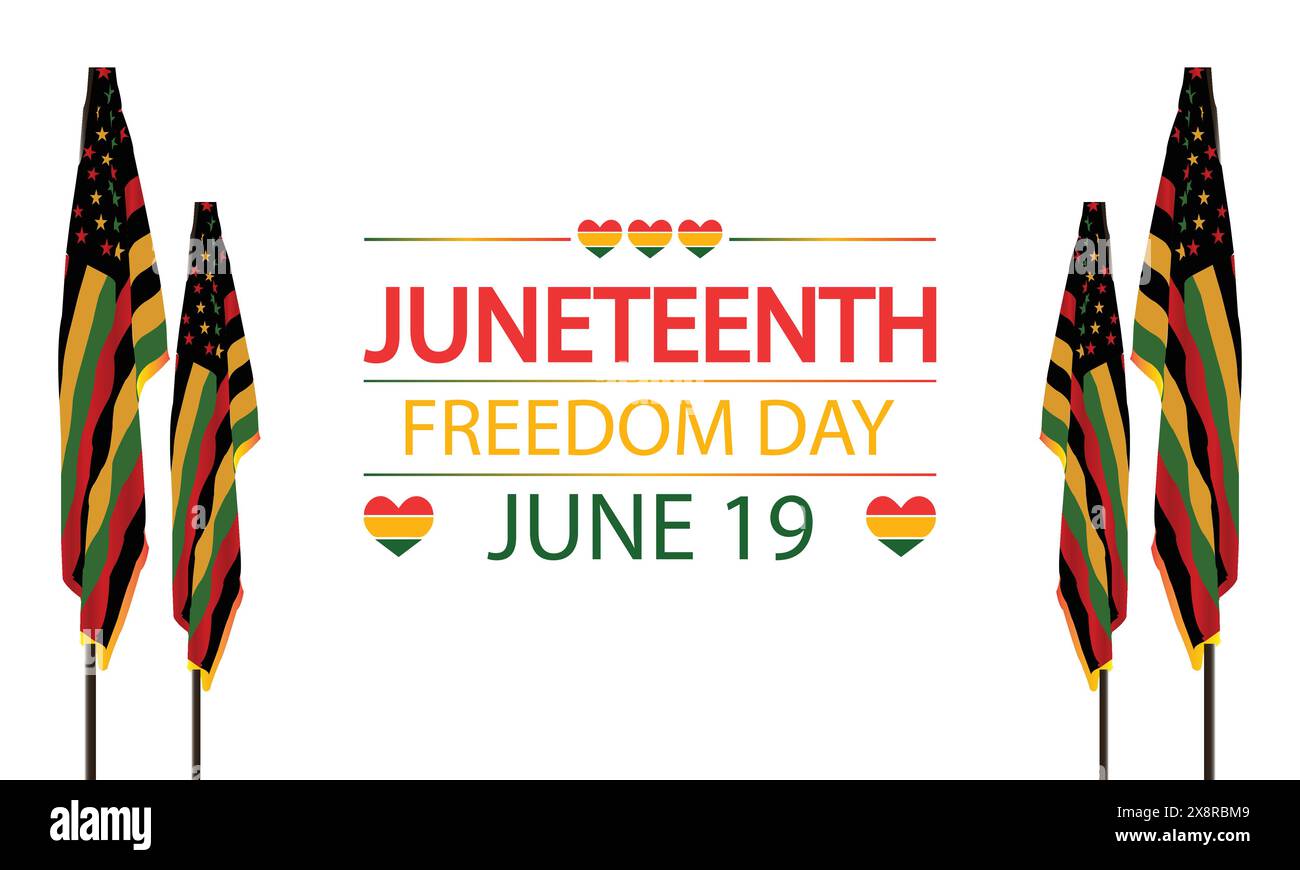 Juneteenth text vector illustration poster hi-res stock photography and ...
