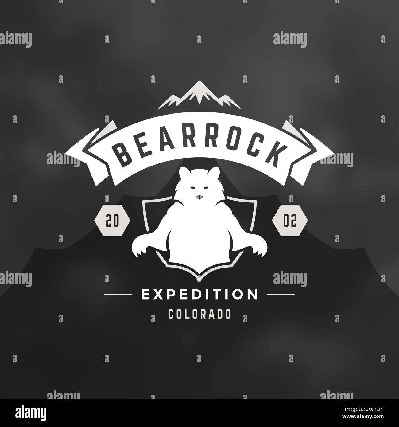 Mountains logo design vector illustration. Outdoor adventure expedition ...
