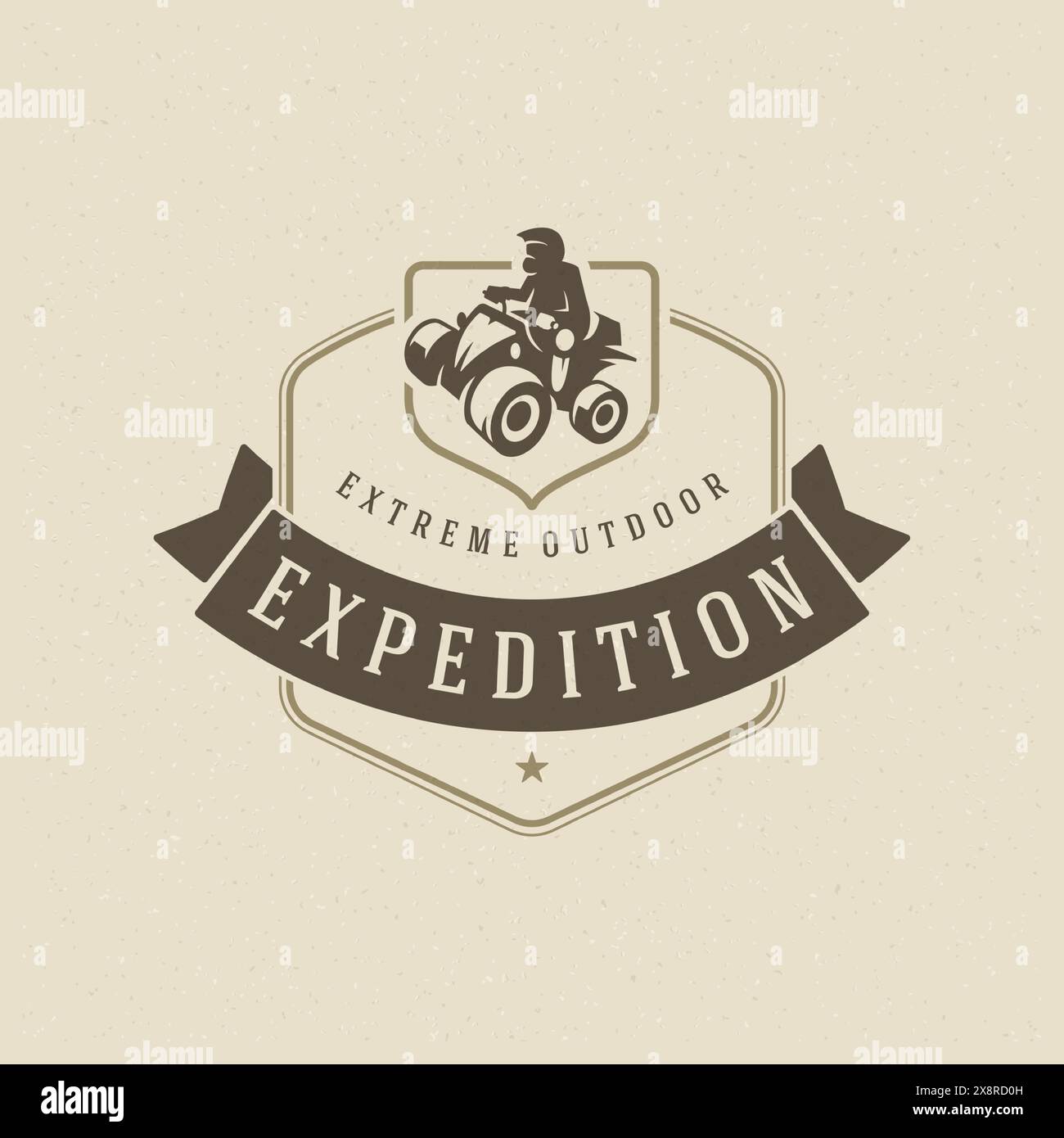 Atv logo design vector illustration. Off road mountains expedition ...