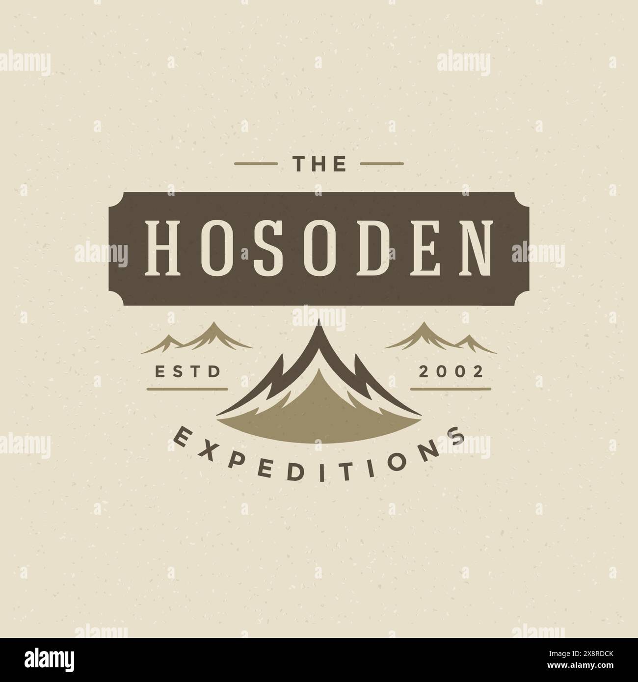 Mountains logo design vector illustration. Outdoor adventure expedition ...