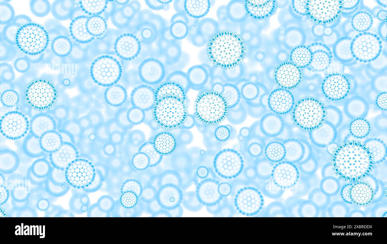 Interaction between bacteria. Design. Abstract medical background with ...