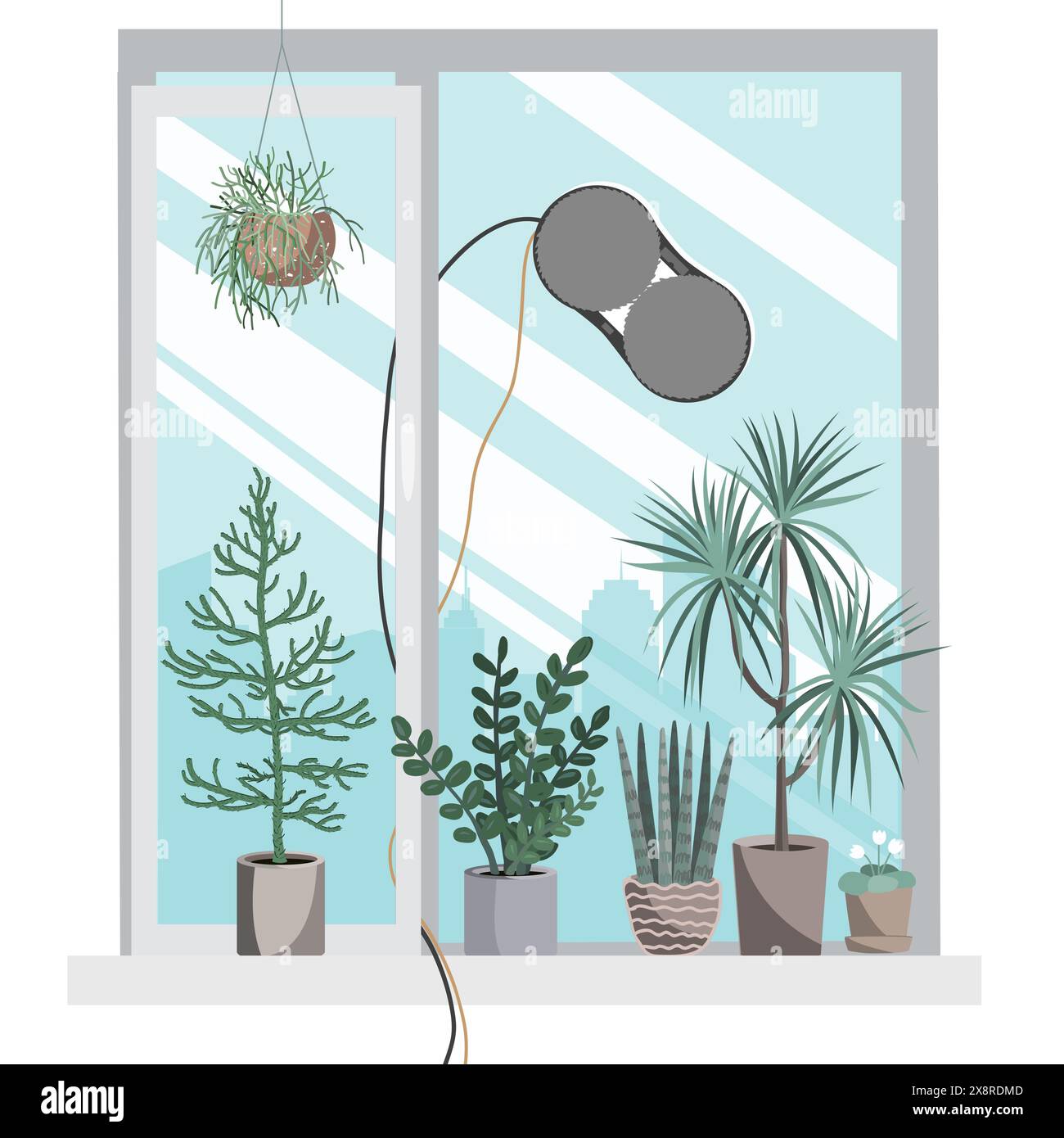 Robot washer vacuum cleaner with microfiber cleaning the dirty window ...