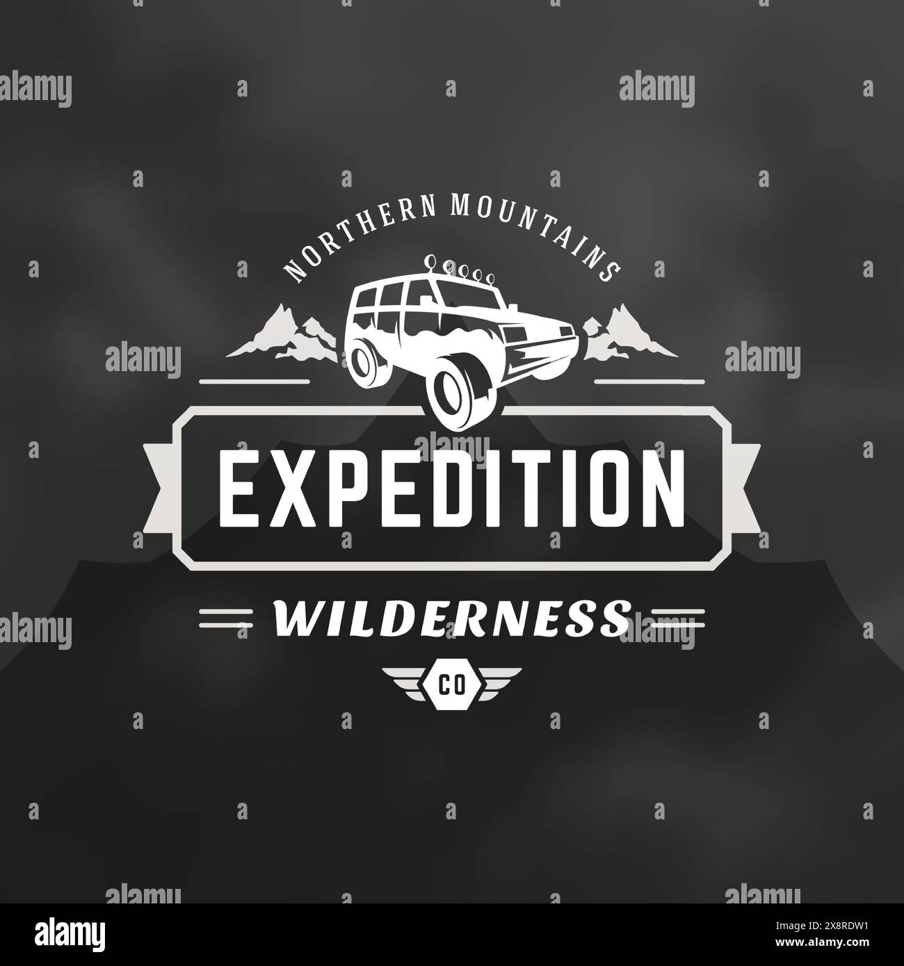 Off road car logo emblem vector illustration. Outdoor extreme adventure ...