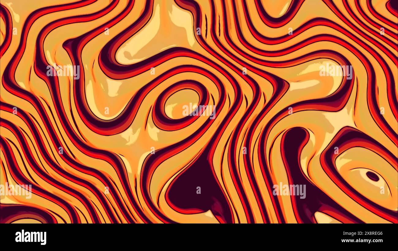 Background with folded textile layers levitating, 3D. Design. Orange ...