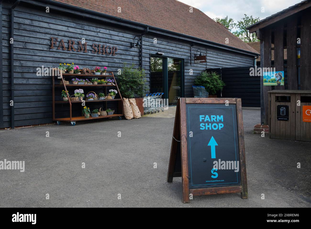 Entrance to Sky Park Farm, a deer farm with an adventure playground ...