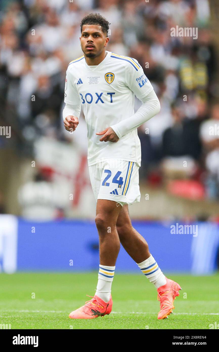 Leeds United forward Georginio Rutter (24) during the Leeds United FC v ...