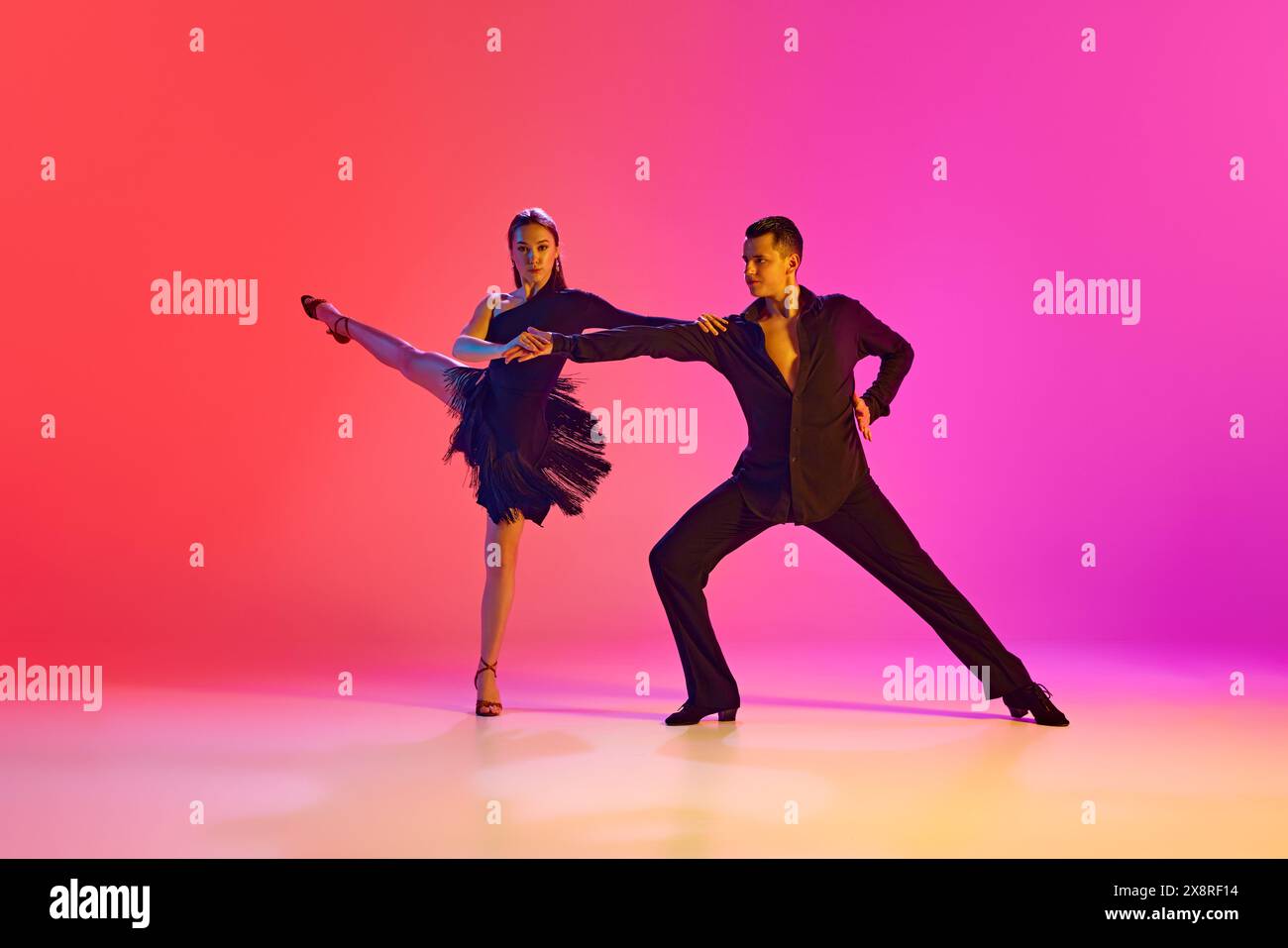 Pair of dancers embody art of ballroom dance, perform their refined ...