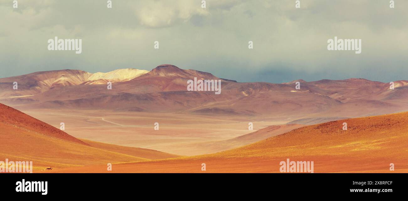 Epic Salvador Dali desert. Unusual natural landscapes in Bolivia Stock ...