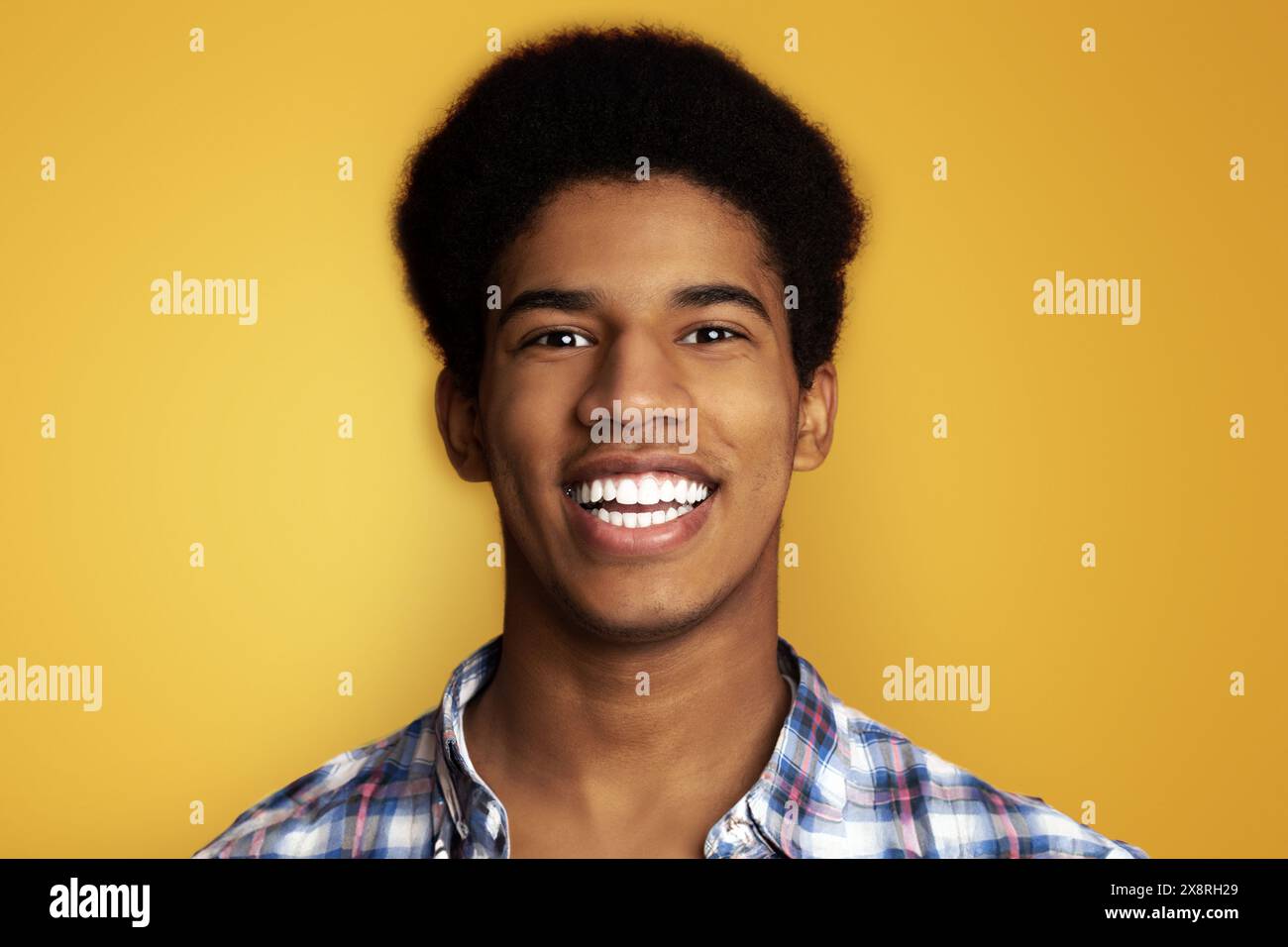 Healthy Teeth. African Guy with Beaming Smile Stock Photo - Alamy