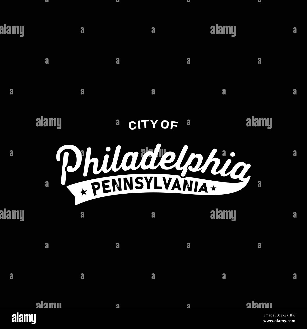 Philadelphia lettering design. Philadelphia, Pennsylvania typography ...