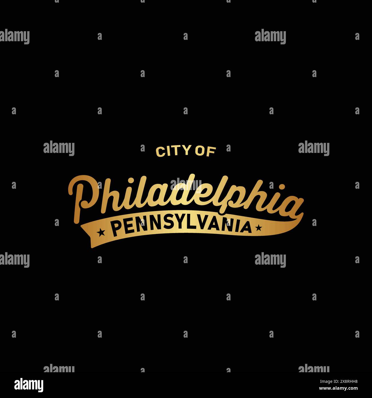 Philadelphia lettering design. Philadelphia, Pennsylvania typography ...