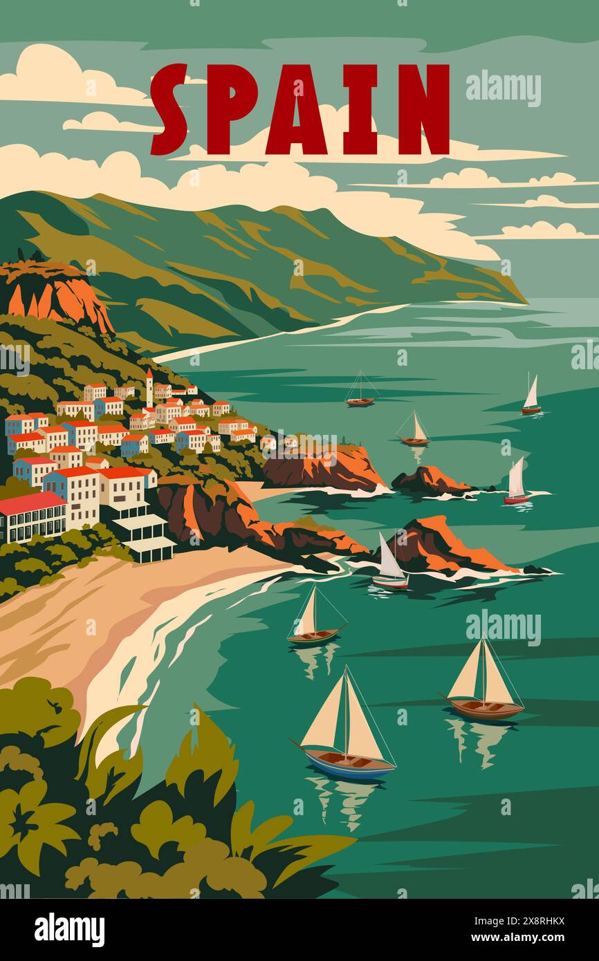 Cadaques Stock Vector Images - Alamy