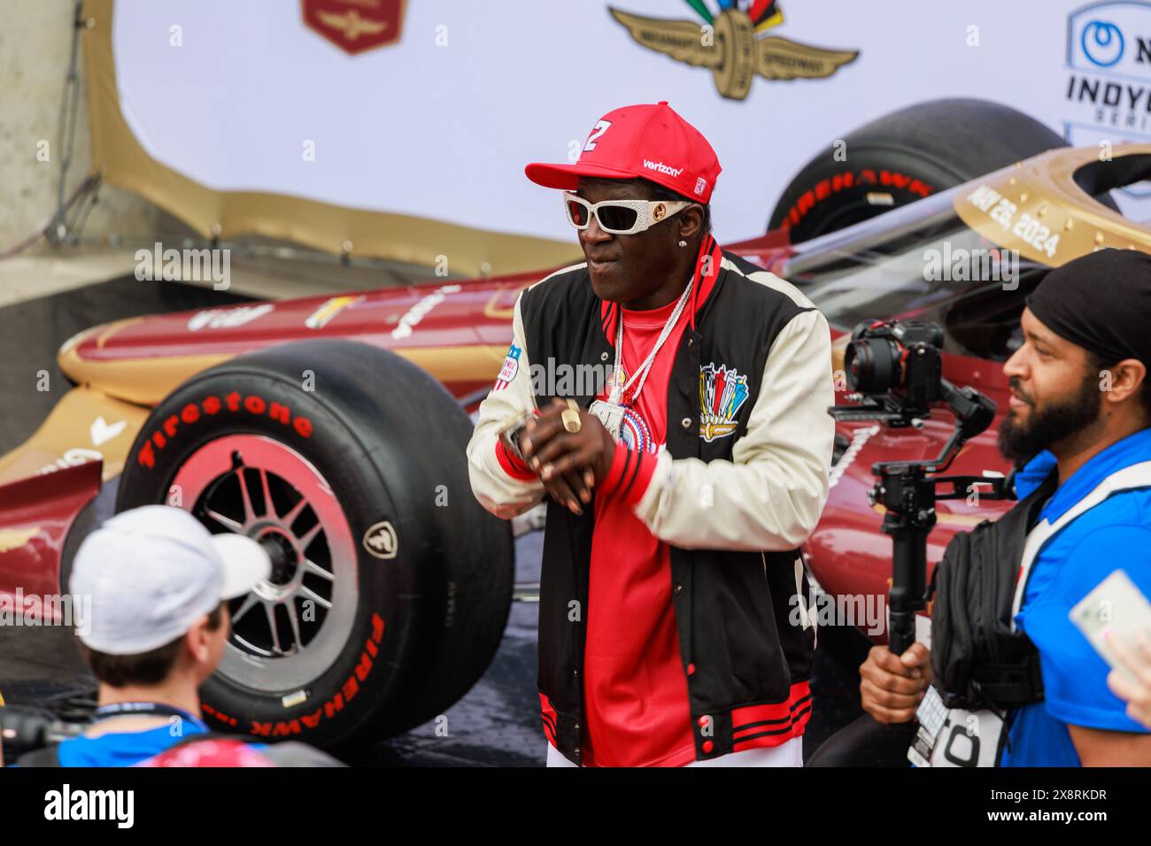 Indianapolis, United States. 26th May, 2024. Rapper Flavor Flav ...